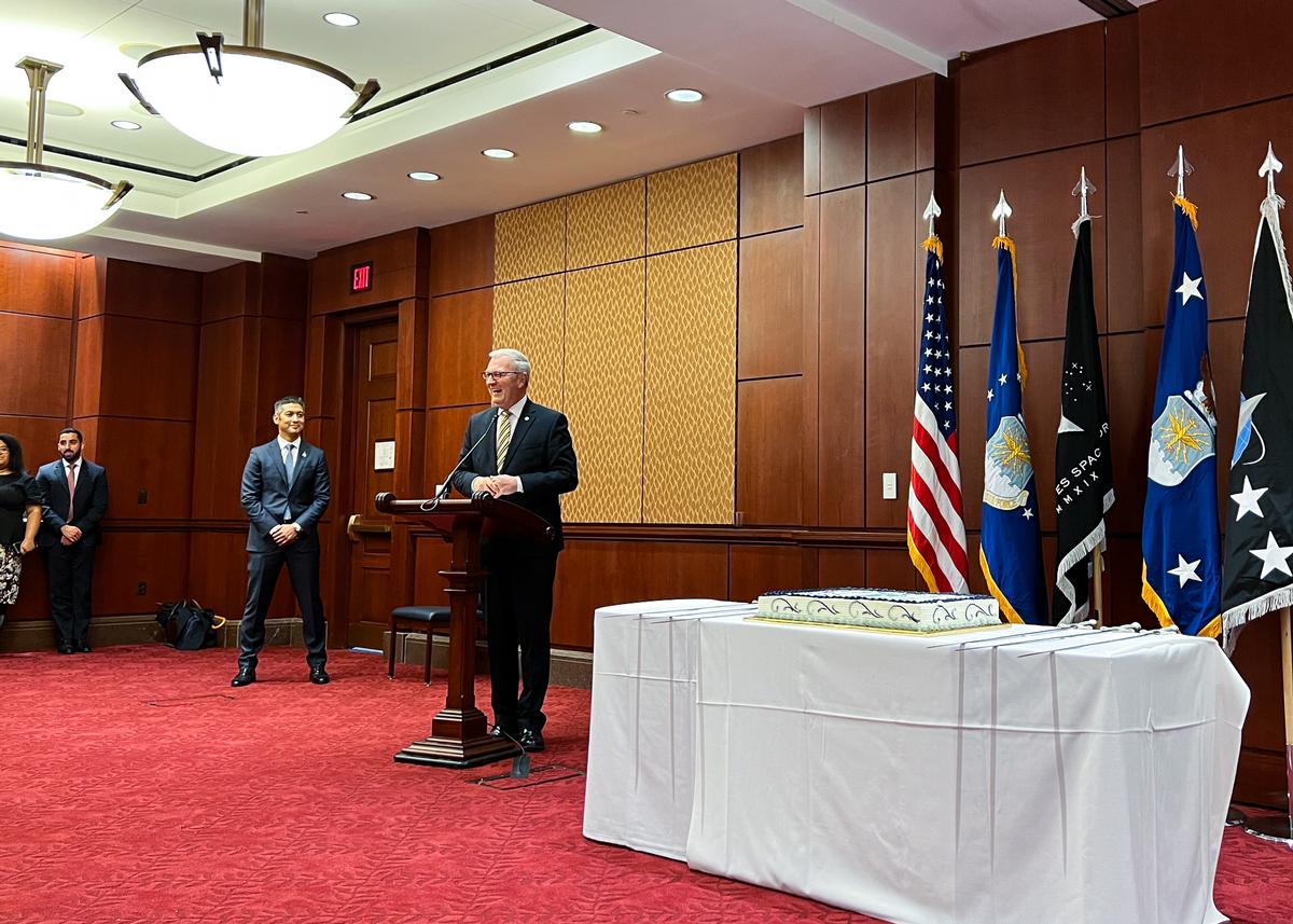 Sen. Cramer Delivers Remarks at Space Force Birthday - AF Thunderbirds